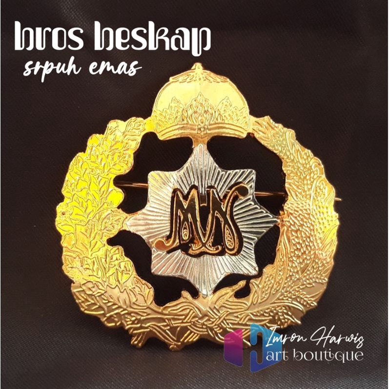 Jual Bros Beskap Sepuh Emas Logo Mangkunegaran Solo aksesoris busana ...