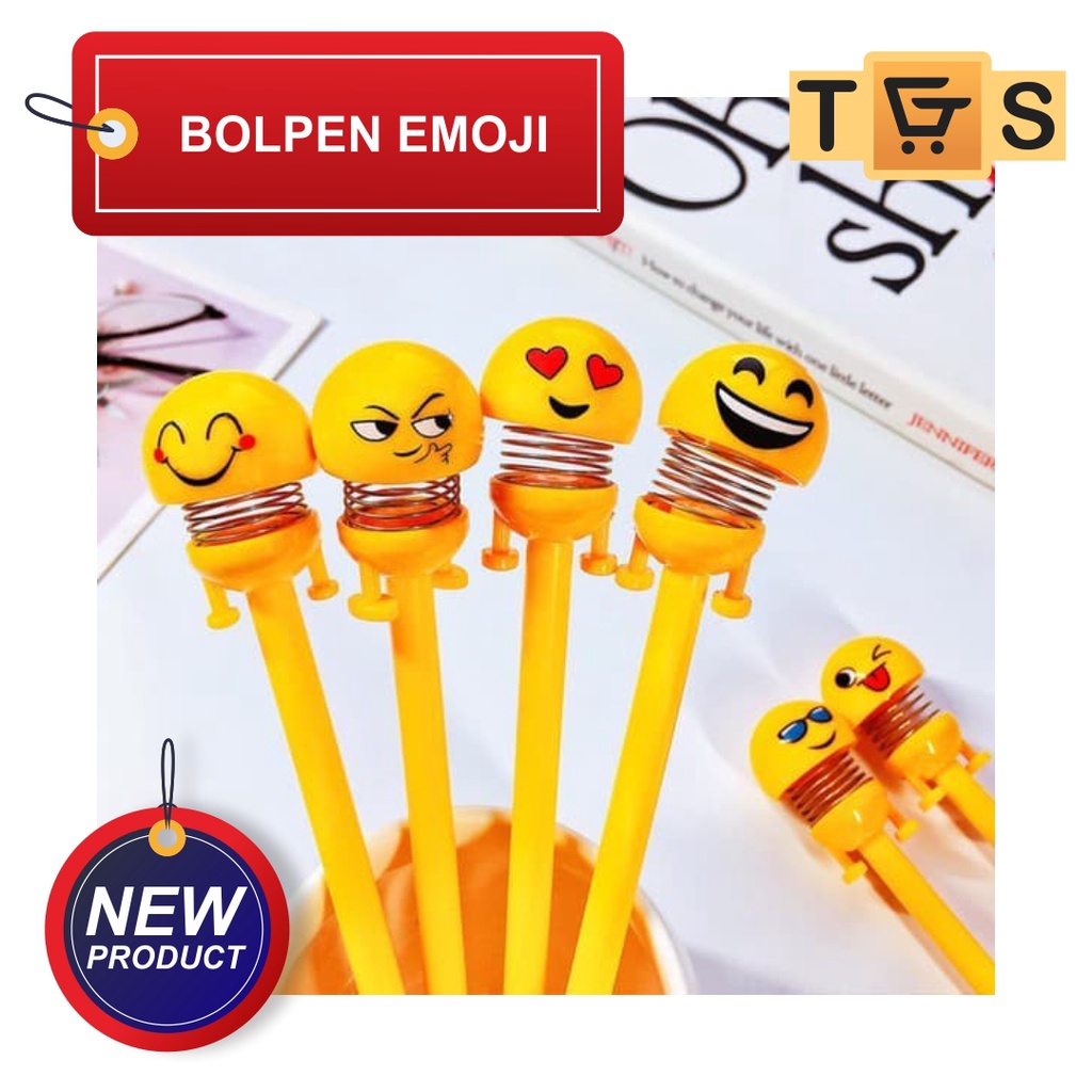 Jual [50gr] T752 | [HARGA SATUAN] Pena Emoji Spring Pulpen Pen Karakter ...