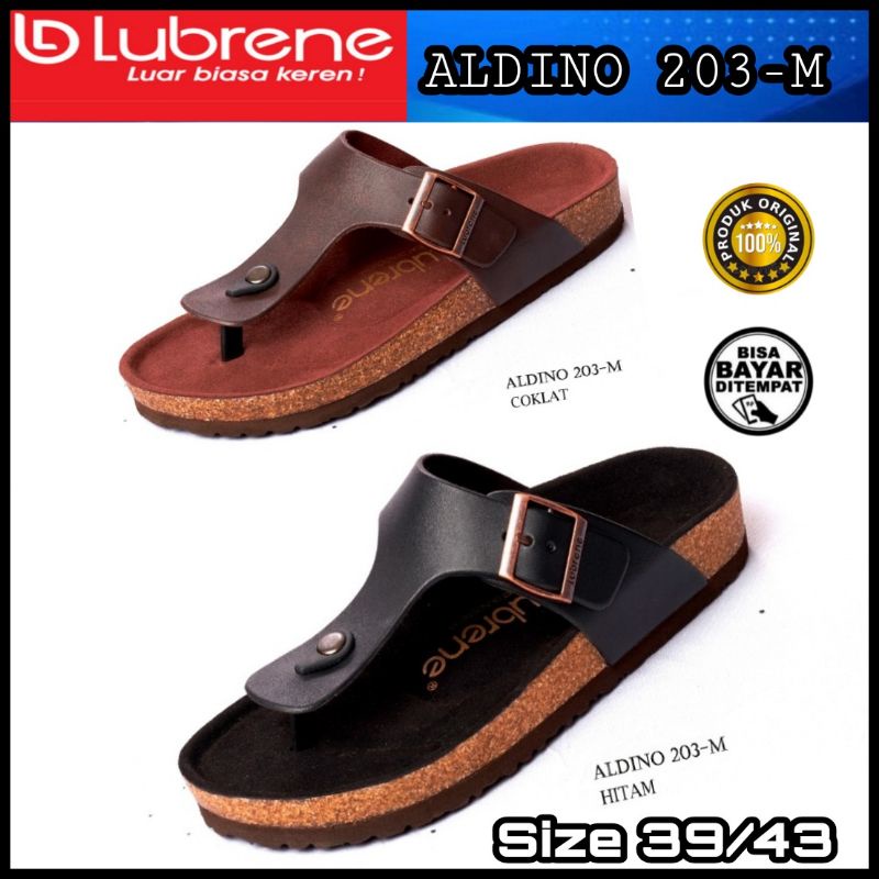 Jual LUBRENE Sandal Jepit Cowok Dewasa Keren Kekinian Sendal Aldino ...