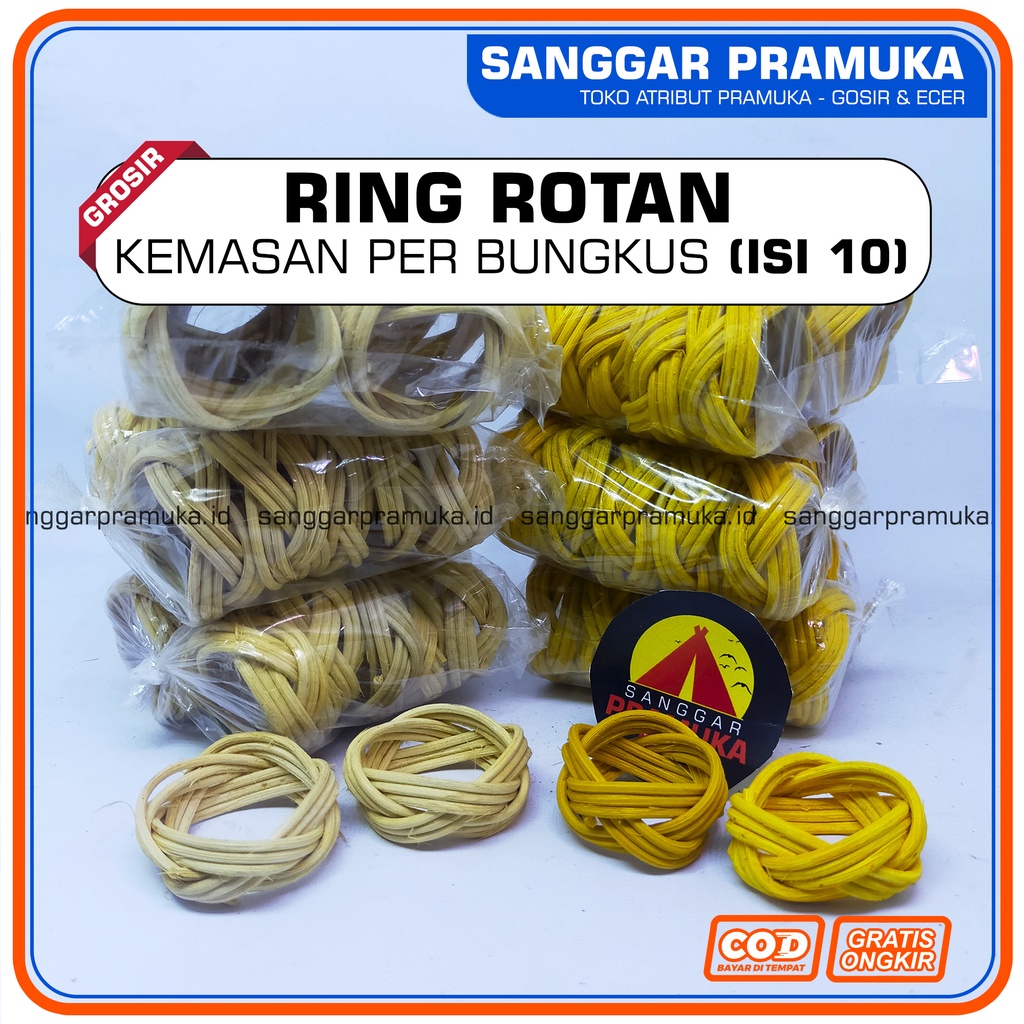 Jual Ring Rotan Per Bungkus Isi 10 / Ring Hasduk Rotan | Shopee Indonesia