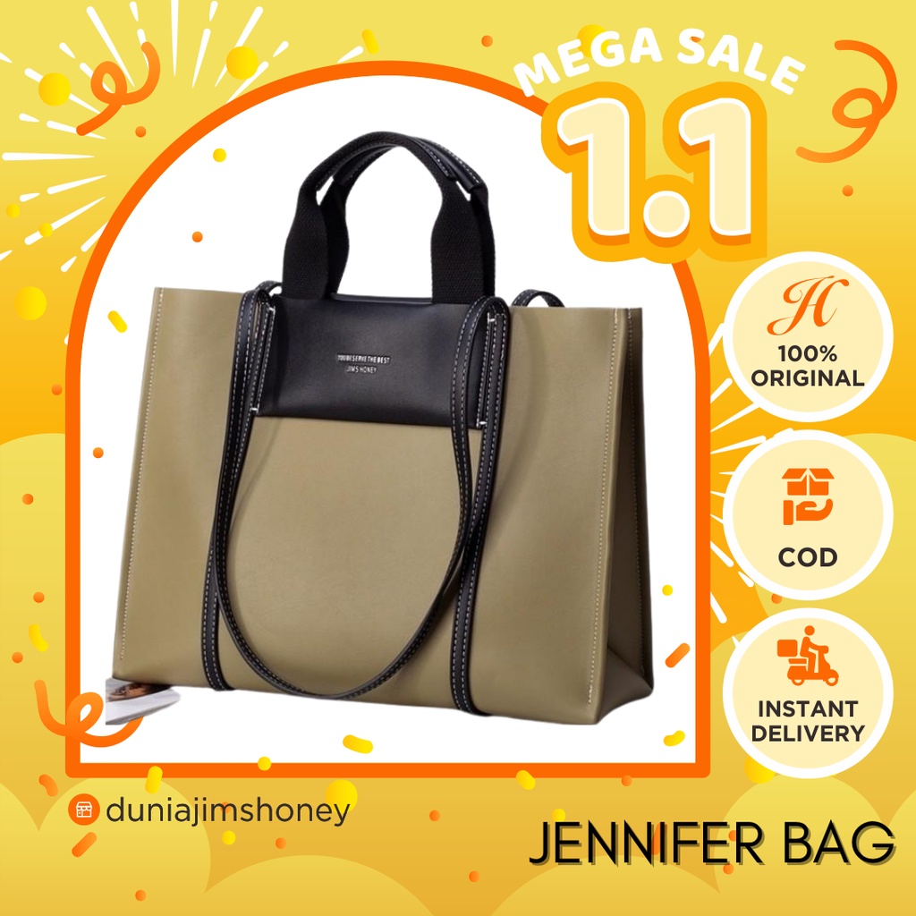 Jual Jims Honey Jennifer Bag Totebag Wanita Tas Kerja Kuliah | Shopee ...