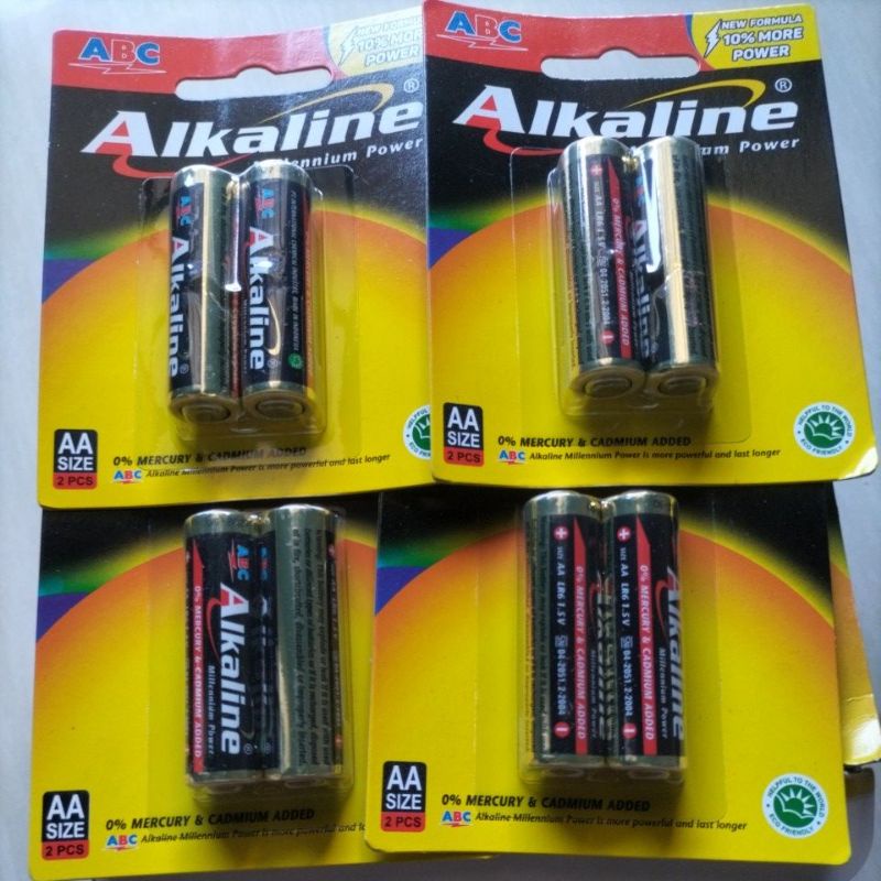 Jual baterai ABC alkaline original isi 2 /A2 buat jam dinding dan remote dan dll.silakan di ...