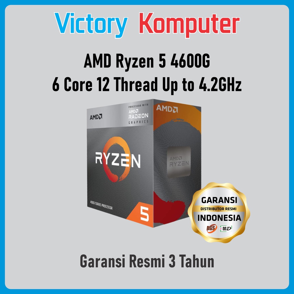 Jual Prosesor AMD Ryzen 5 4600G Box 6 Core 12 Thread Up to 4.2GHz AM4 DDR4 PC Desktop Processor ...