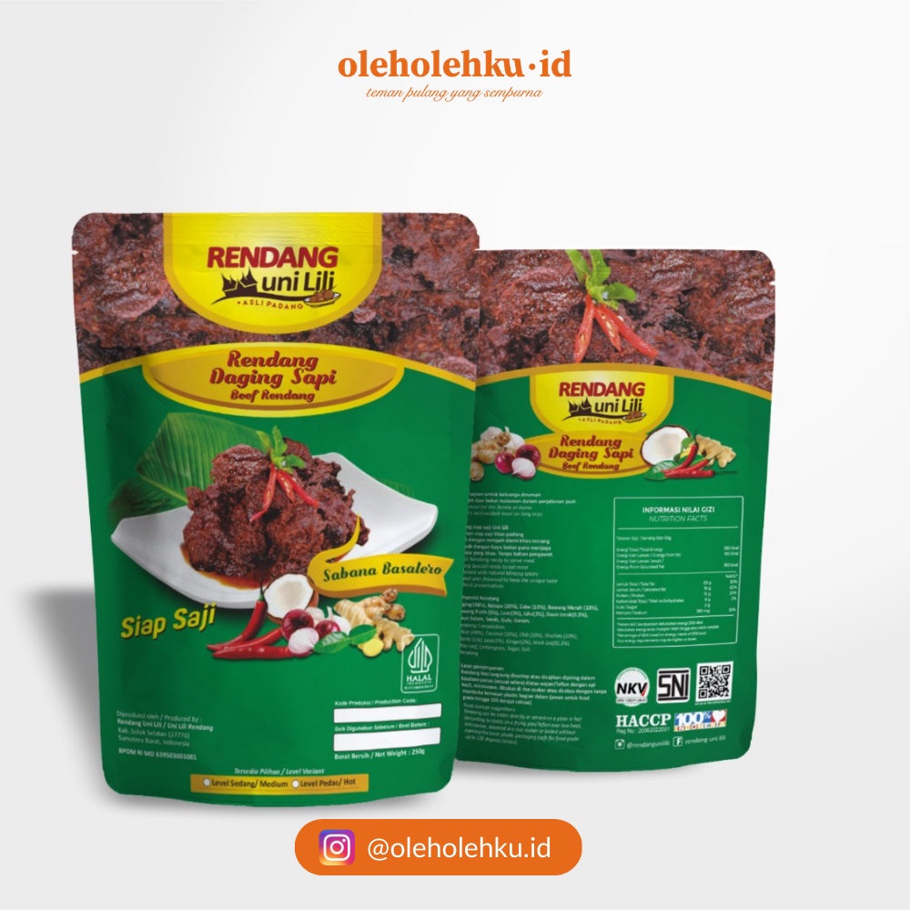 Jual Rendang Sapi Uni Lili | Shopee Indonesia