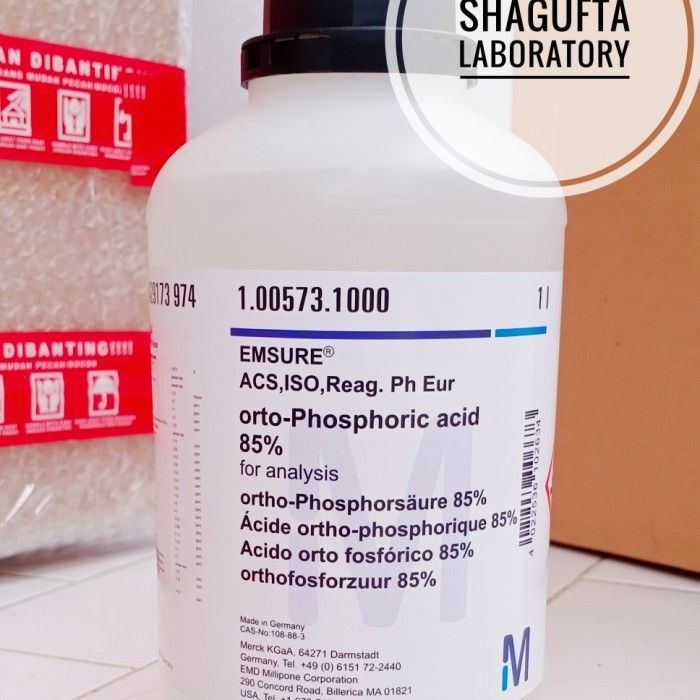 Jual ORTHO PHOSPHORIC ACID 85% 250mL MERCK 100573 / ASAM FOSFAT Pro Analis (REPACK / ECER ...