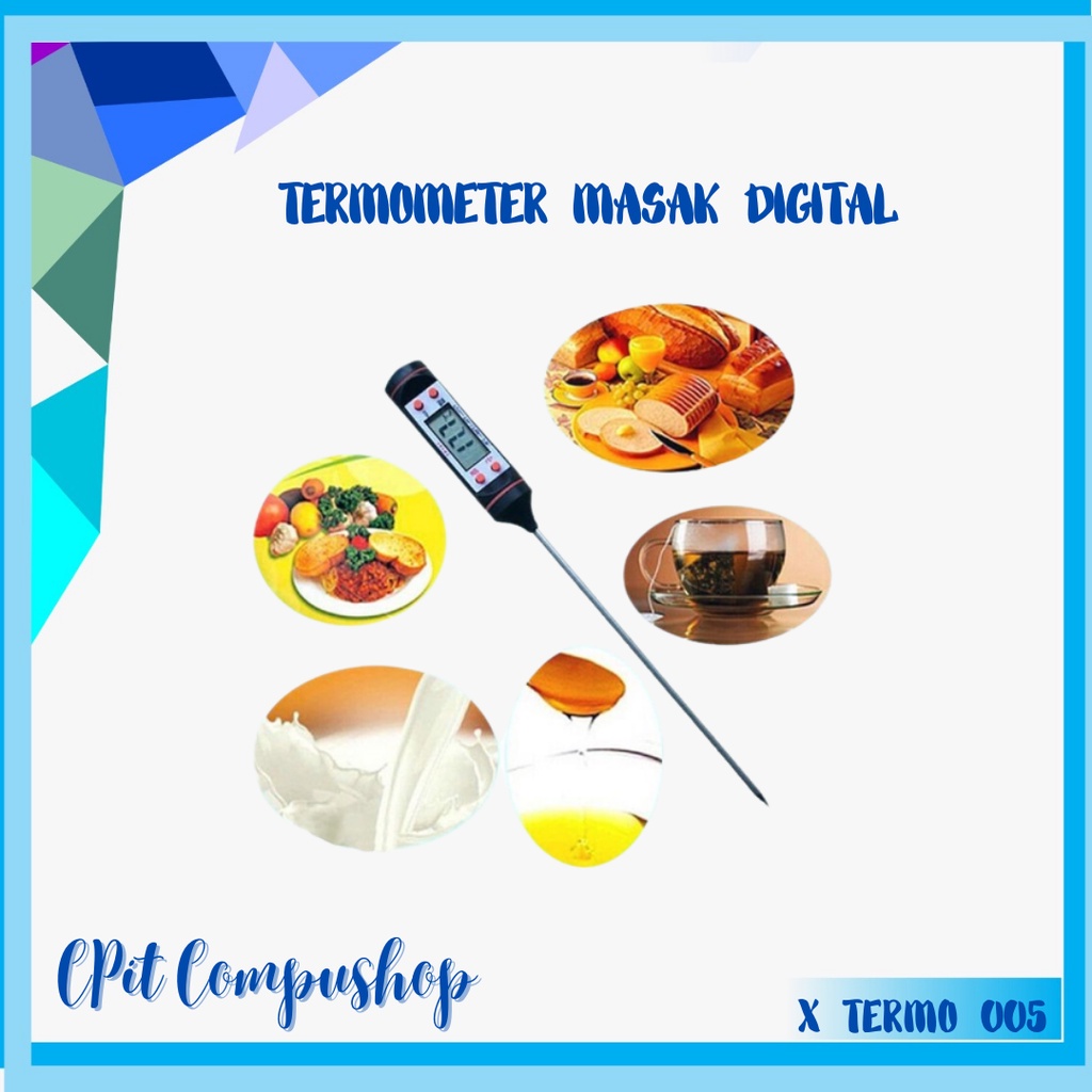 Jual TERMOMETER MASAK DIGITAL THERMOMETER MAKANAN UKUR SUHU KUE KOPI ...