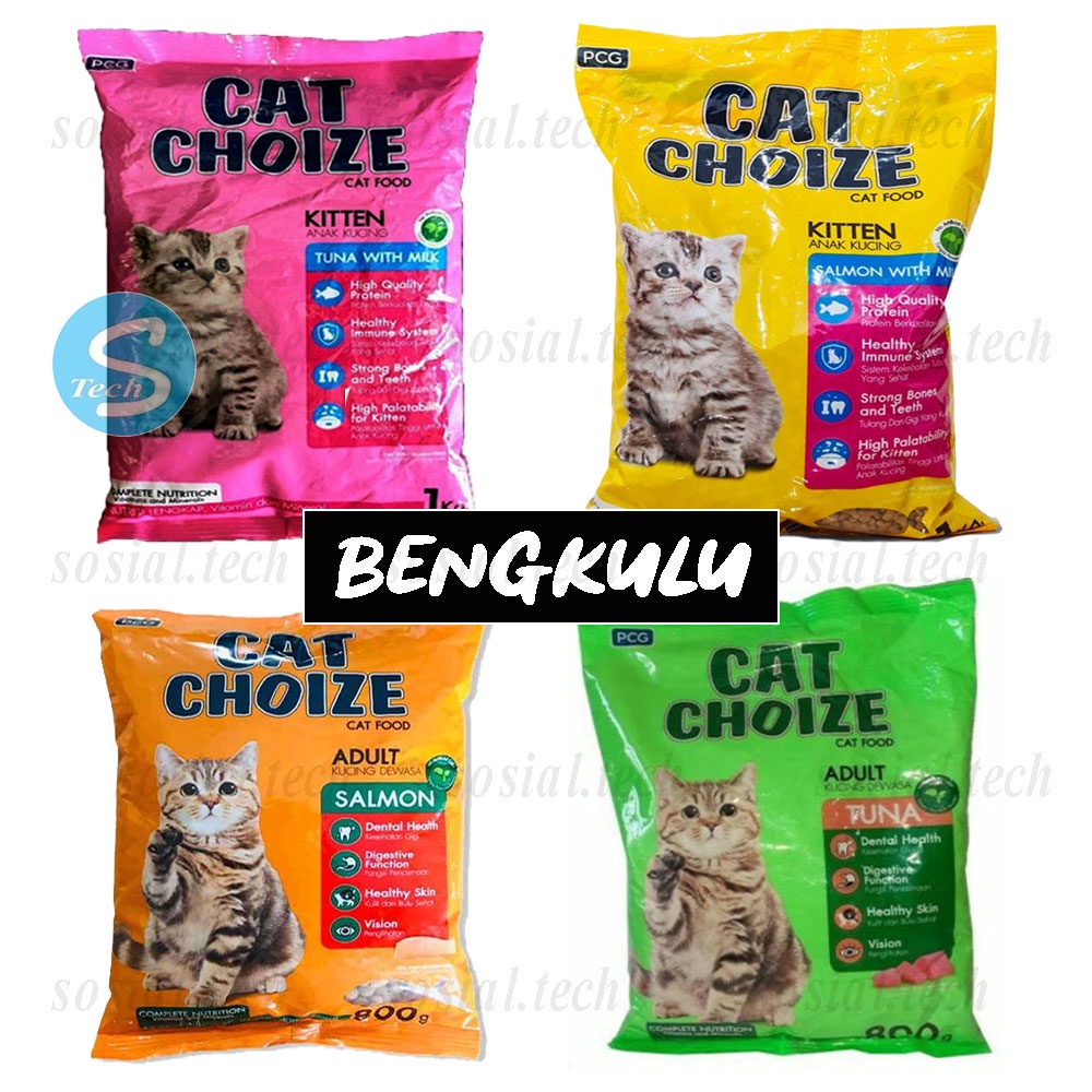 Jual Makanan Kucing CAT CHOIZE All Varian Kitten/Adult Rasa Tuna Dan ...
