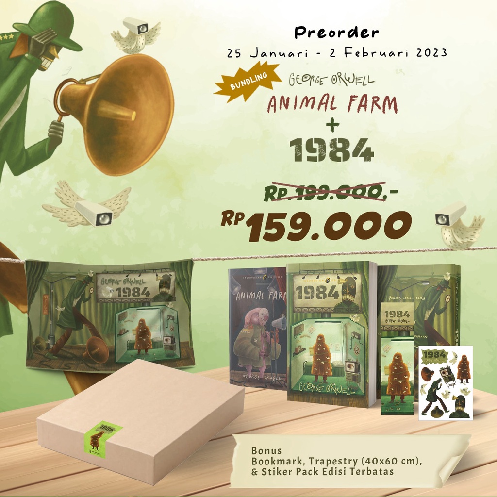 Jual Berdikari - Bundling George Orwell Animal Farm & 1984 - Shira Media | Shopee Indonesia