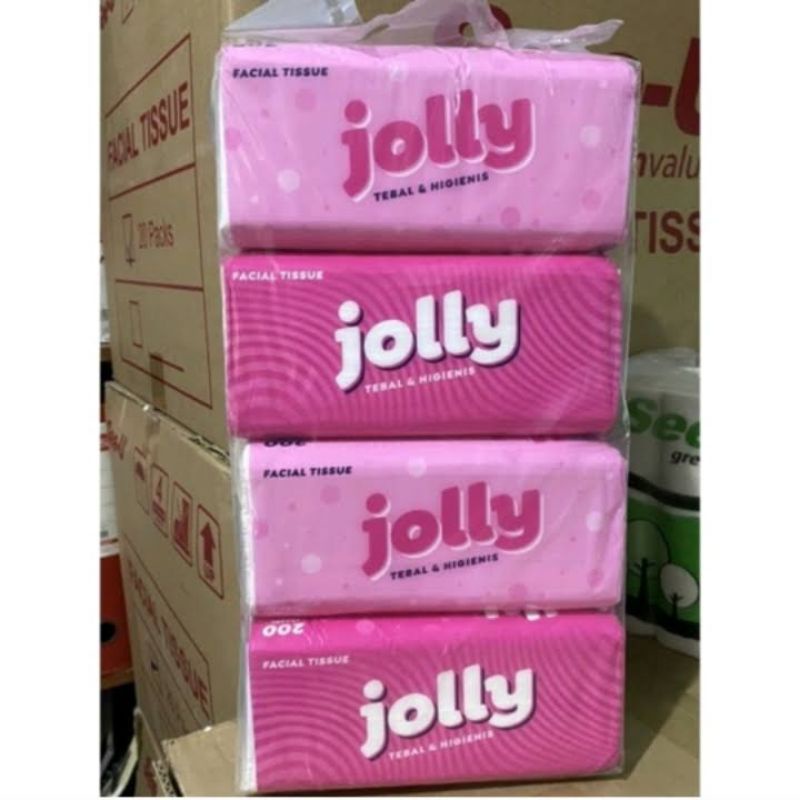 Jual Tisu Jolly 200 Sheet / Tissue Facial isi 4 pack | Shopee Indonesia