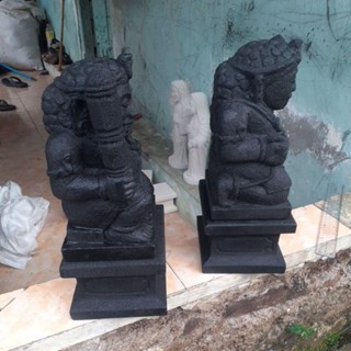Jual PATUNG GUPOLO (1 SET) 35CM BAHAN BATU ALAM ANDESIT PROSES PAHAT ...