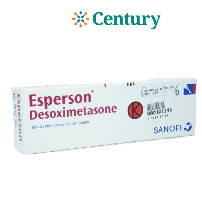 Jual ESPERSON 0.25% CREAM 15GR / DERMATITIS / OBAT KULIT / EKSIM ...