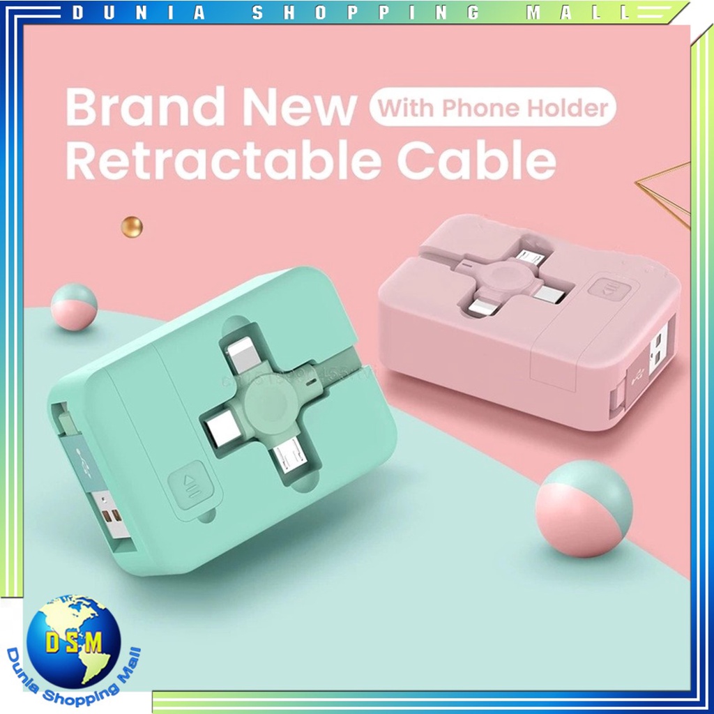 Jual DSM Kabel Pengisian Daya 3 IN 1 Charger Micro USB Tipe-C Fast ...