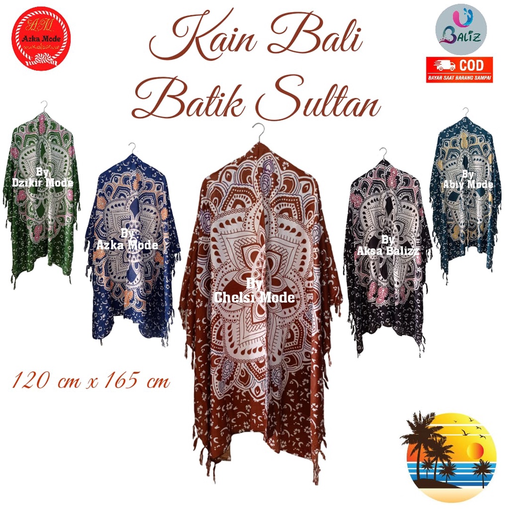 Jual Kain Bali Pantai - Kain Bali Motif Batik Sultan rumbai Standar ... Jual Kain Bali Pantai - Kain Bali Motif Batik Sultan rumbai Standar ...