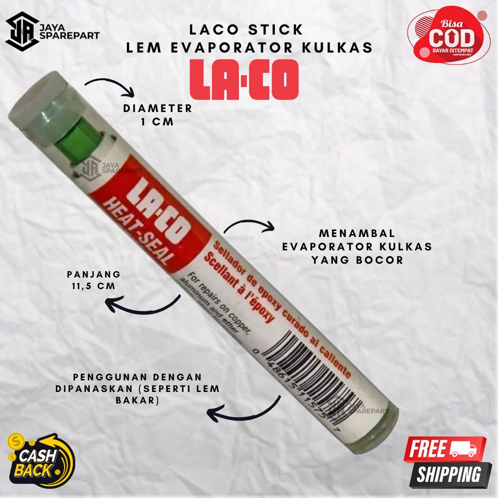 Jual Laco stick lem evaporator kulkas | Lem Hijau Original 6 - 10 cm | Shopee Indonesia