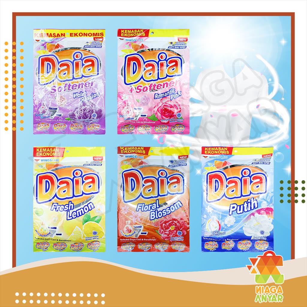 Jual NA Daia Deterjen + Softener Kemasan Ekonomis / Sabun Cuci Daia ...