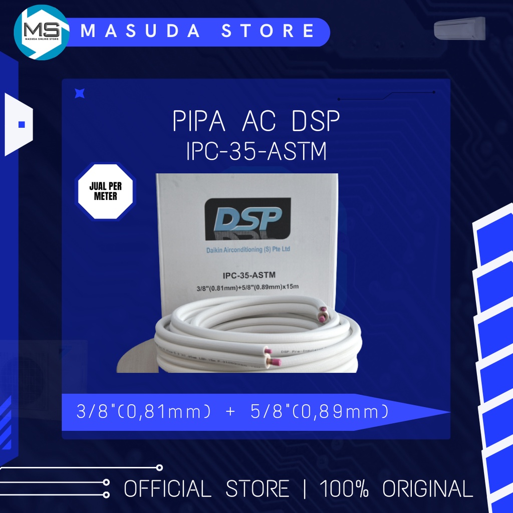 Jual PIPA AC DAIKIN DSP 3/8 x 5/8 15m | Shopee Indonesia