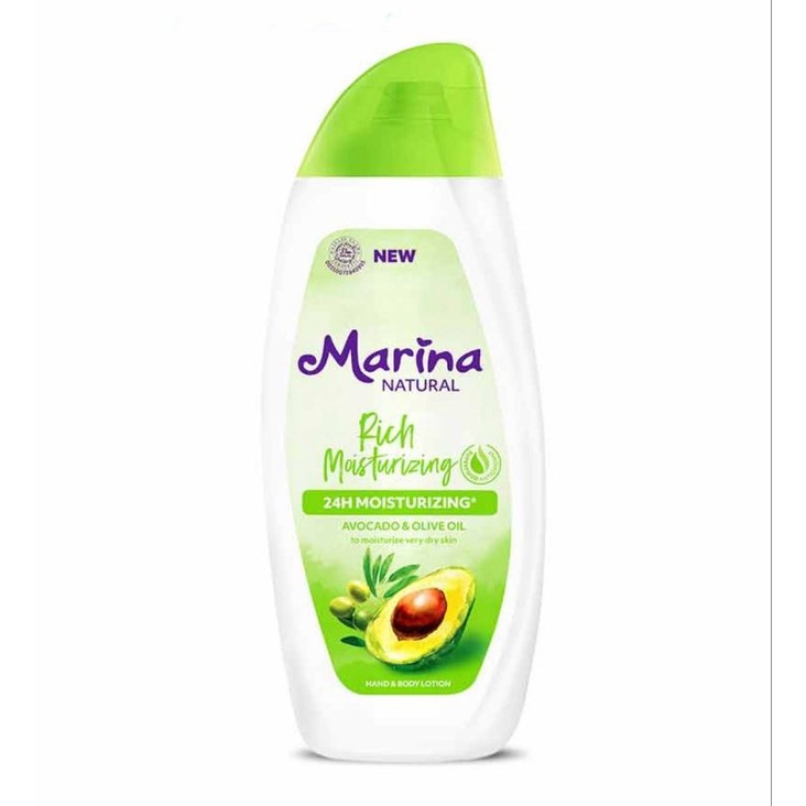 Jual MARINA Hand Body Lotion Rich Moisturizing Avocado & Olive Oil 190Ml | Shopee Indonesia