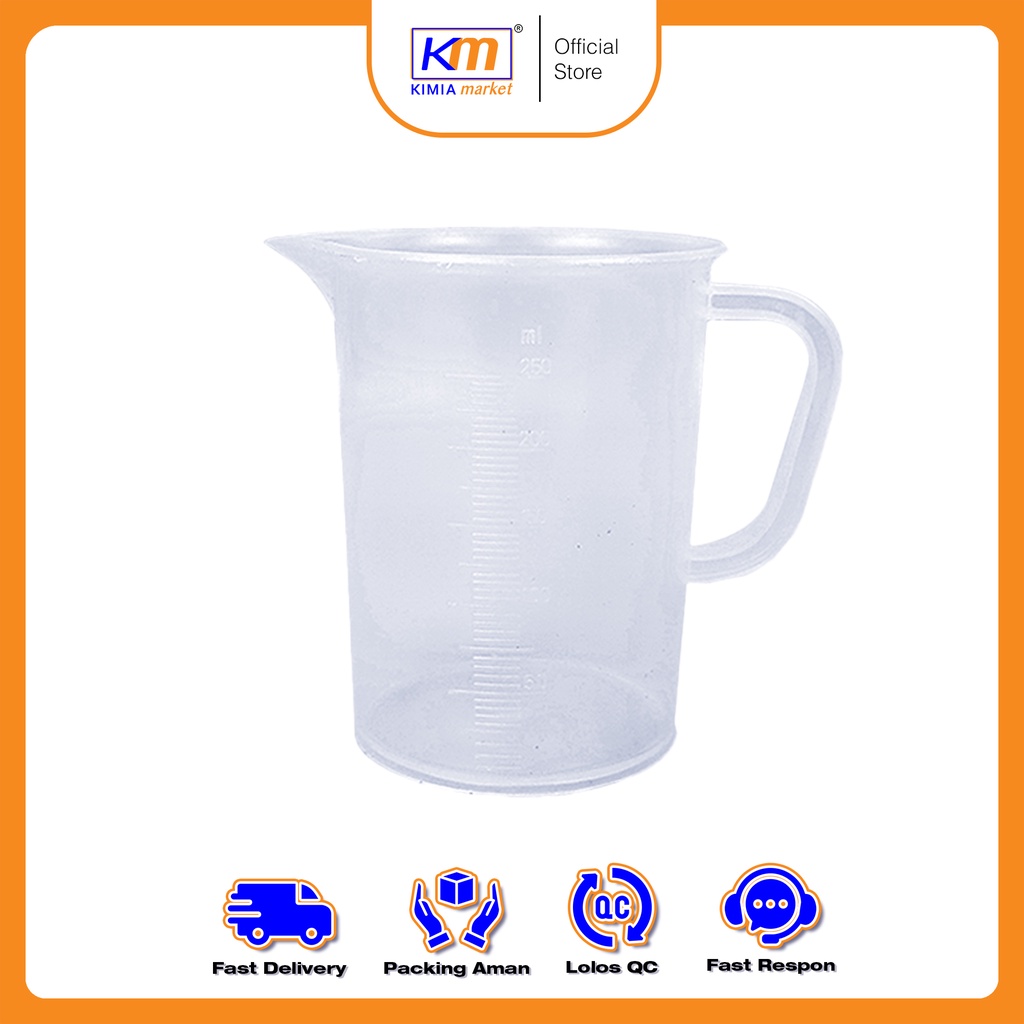 Jual Gelas Ukur Plastik / Gelas Ukur Kecil / Gelas ukuran 250ml / Gelas ...