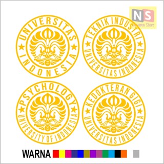 Jual Stiker UI Universitas Indonesia cutting sticker kampus bulat | Shopee Indonesia