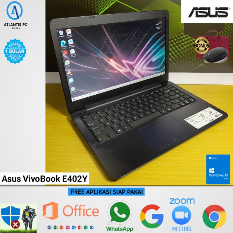 Jual Asus Vivobook E402Y AMD E2-7015 R2 RAM 4GB SSD 128GB Win 10 SIAP ...