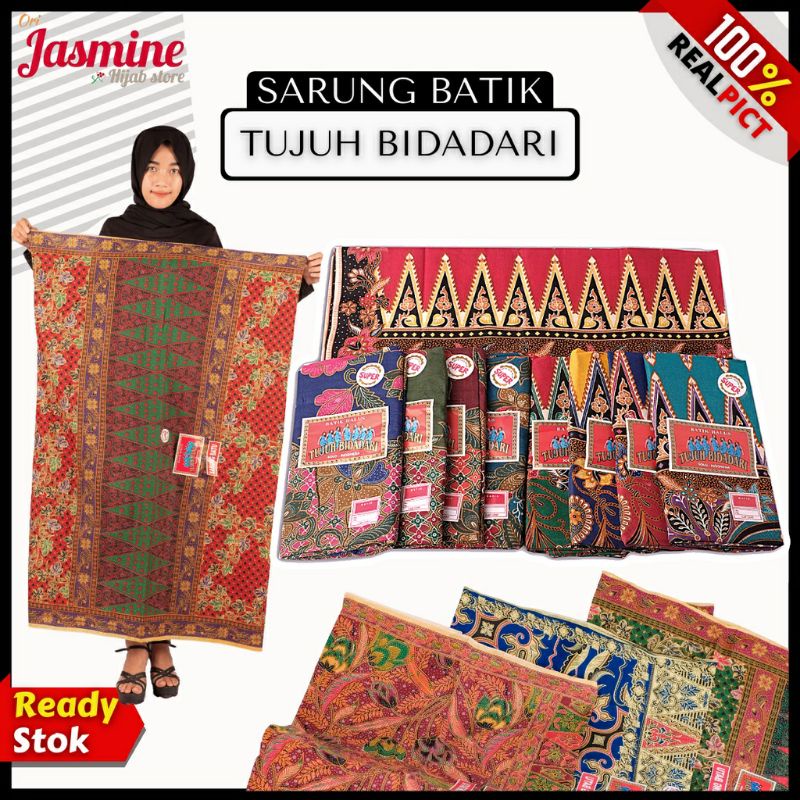 Jual Kain Sarung Batik Tujuh Bidadari || Batik Halus 7 Bidadari ...