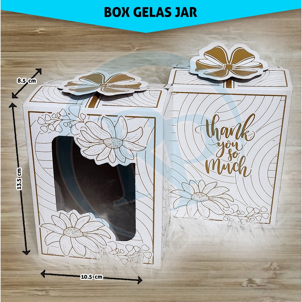 Jual BOX GELAS JAR KEMASAN GELAS SOUVENIR | Shopee Indonesia