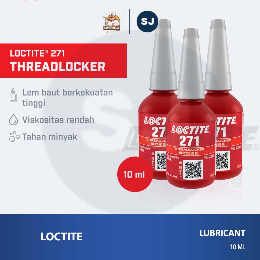 Jual Henkel LOCTITE 271 THREADLOCKER Lem Baut 10 ml | Shopee Indonesia