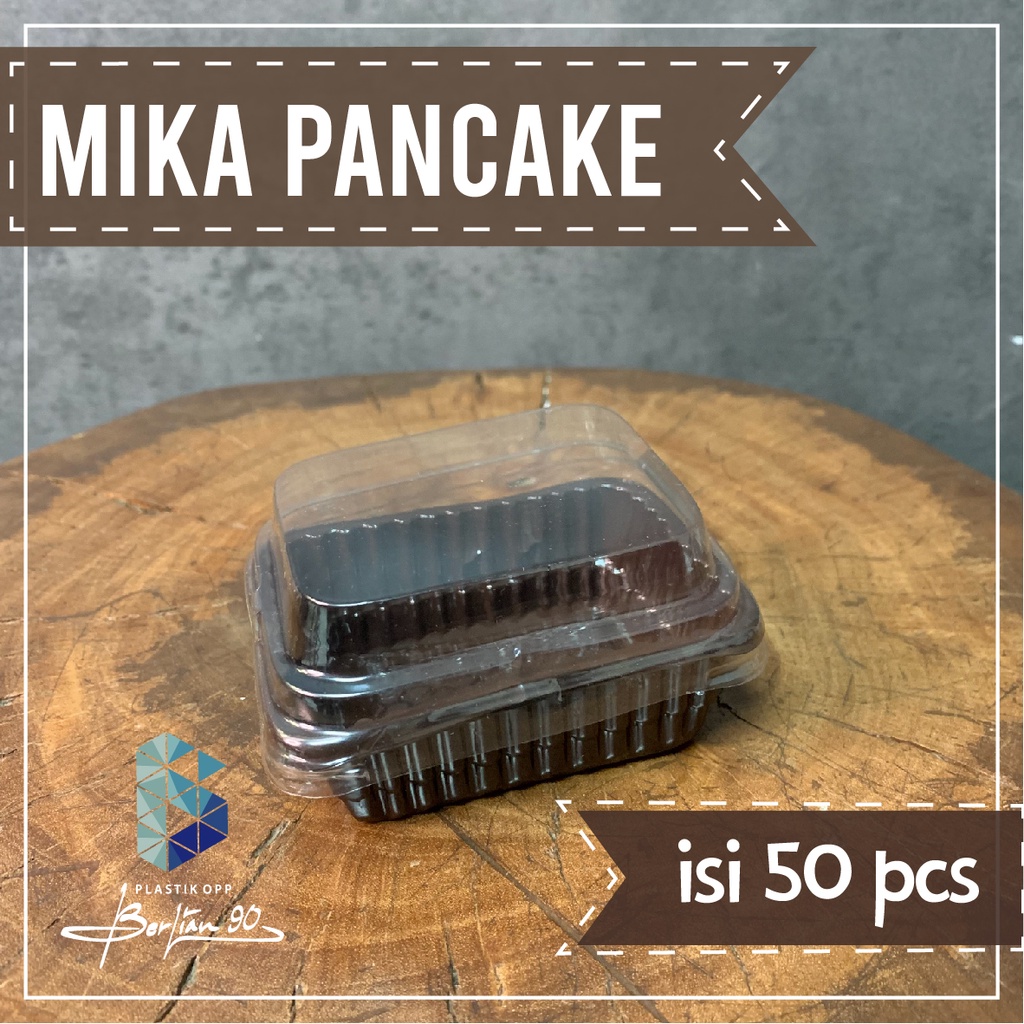 Jual Mika Plastik Pancake durian mini - Mika Tart Kotak Mini Mika Kue ...