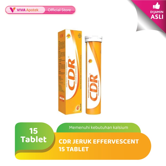 Jual CDR Jeruk Effervescent Memenuhi Kebutuhan Kalsium (15 Tablet Eff ...