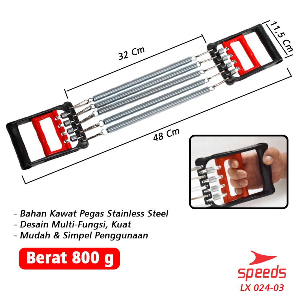 Jual SPEEDS Chest Expander Spring Chest Pull Excerciser / Alat Fitness ...