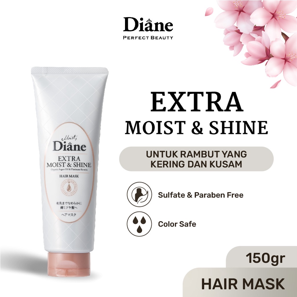 Jual Moist Diane Extra Moist & Shine Hair Mask 150g (Made in Japan ...