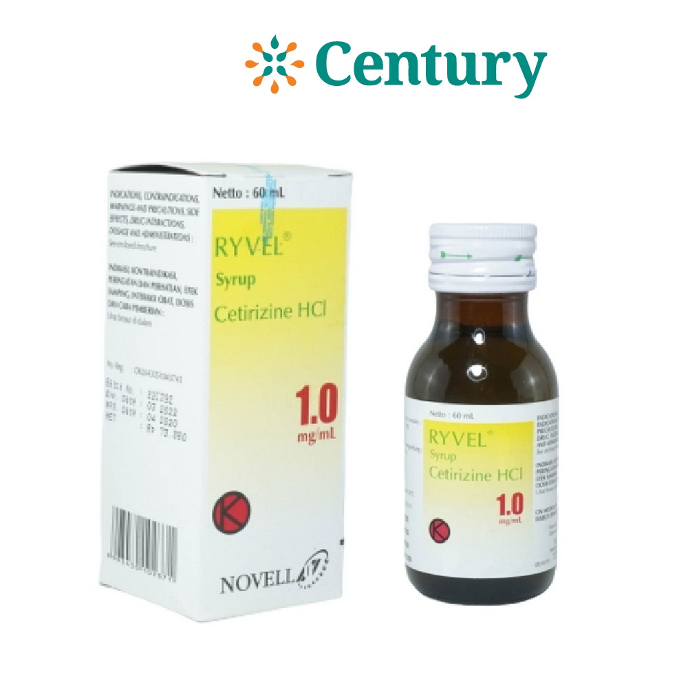 Jual RYVEL SYRUP 60ML / OBAT ALERGI / GATAL | Shopee Indonesia