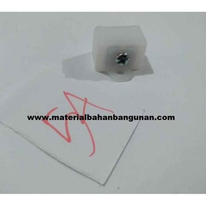Jual Penutup Rel Mini Tiang Tirai Pengganjal Roda Gorden Rollet Rumah ...