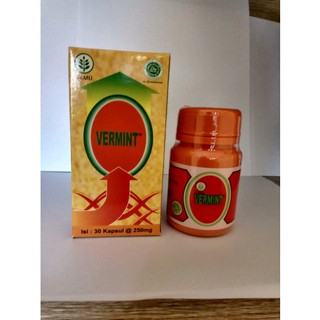 Jual TILUNG | Obat cacing Vermint | 30 Kapsul | atasi demam dan ...