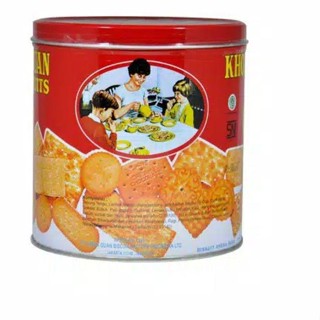 Jual Khong Guan Assorted Biskuit Kaleng Merah / Roti KhongGuan 650gr ...