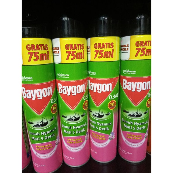Jual Baygon flower garden 600ml+75ml | Shopee Indonesia