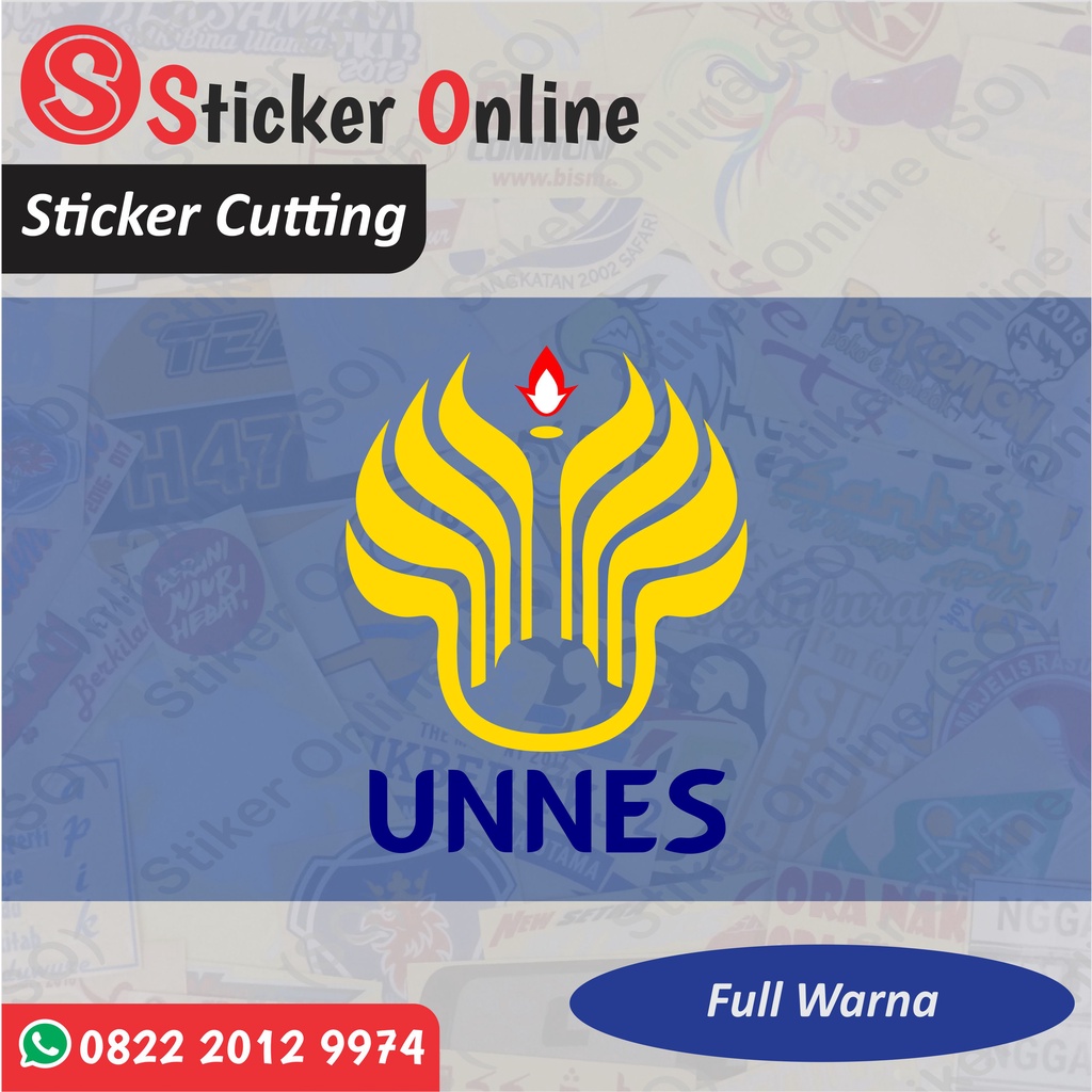 Jual Stiker Universitas Negeri Semarang UNNES | Sticker Cutting Motor ...