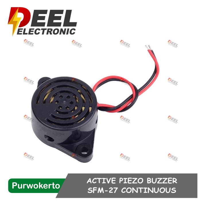 Jual BUZZER ACTIVE SFM-27 PIEZO CONTINOUS SPEAKER SOUND ALARM BELL 3-24V DC | Shopee Indonesia
