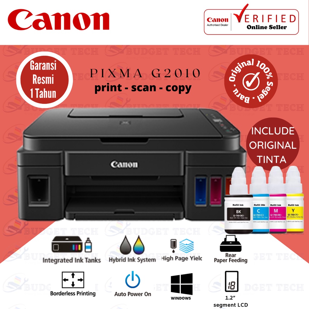 Jual Printer Canon G2010 Print Scan Copy - Baru Garansi Resmi - Include ...