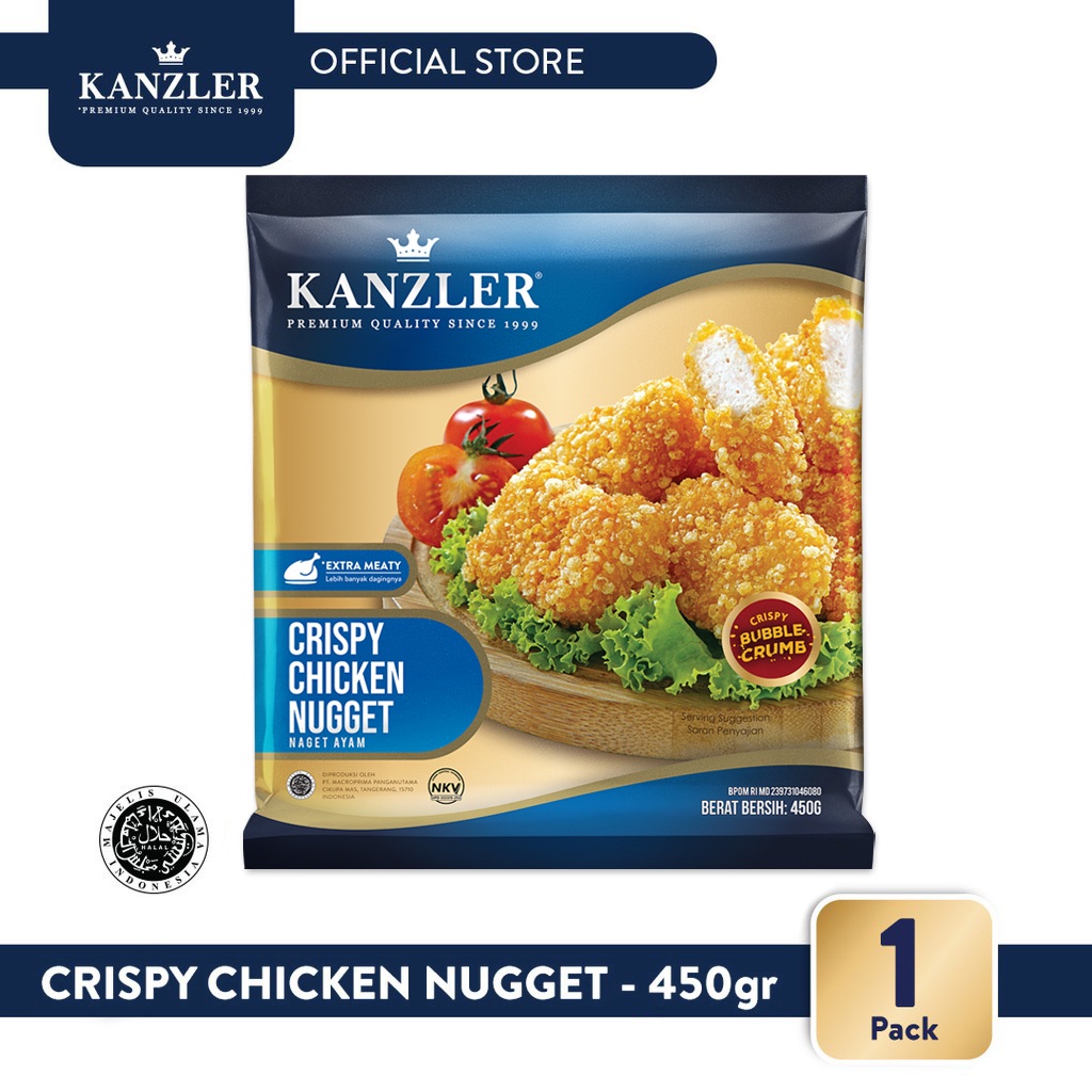 Jual Kanzler Crispy Chicken Nugget 450 gr Naget Ayam | Shopee Indonesia