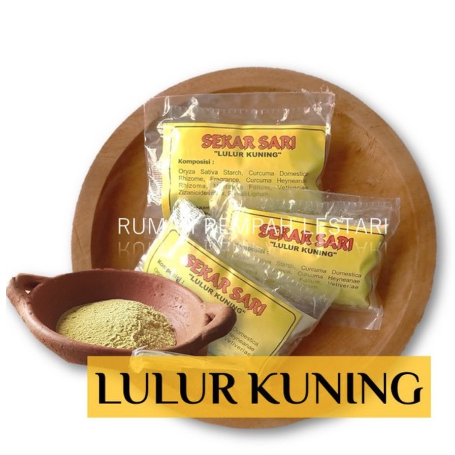 Jual Lulur Kuning Sekar Sari ORIGINAL / Lulur Badan Tradisional 30gr ...