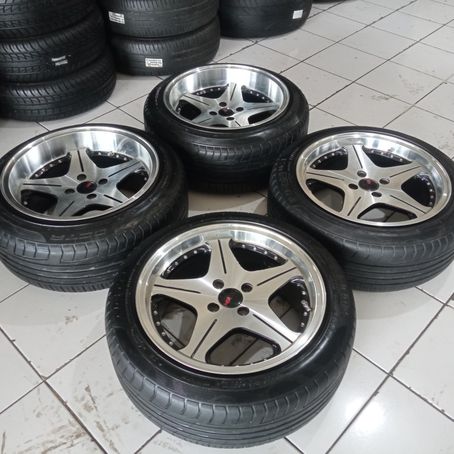 Jual Velg Seken Racing Ring 16 Baut 4 ANAMBAS R16X7,5-8,5 4X100 BAN 195 50 R16 | Shopee Indonesia