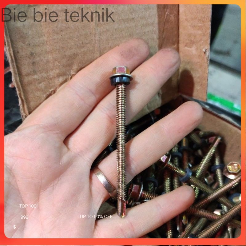 Jual baut seng baut roofing/baut spandex baut atap ukuran 70ml ( 7cm ...