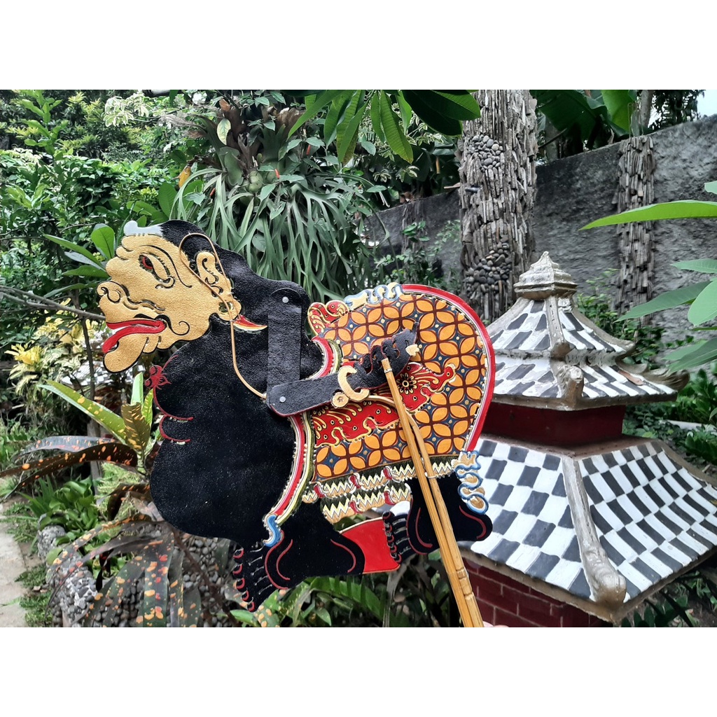 Jual Wayang Kulit Sapi Asli Semar Hitam Halus Ukuran Standar Dalang by ...
