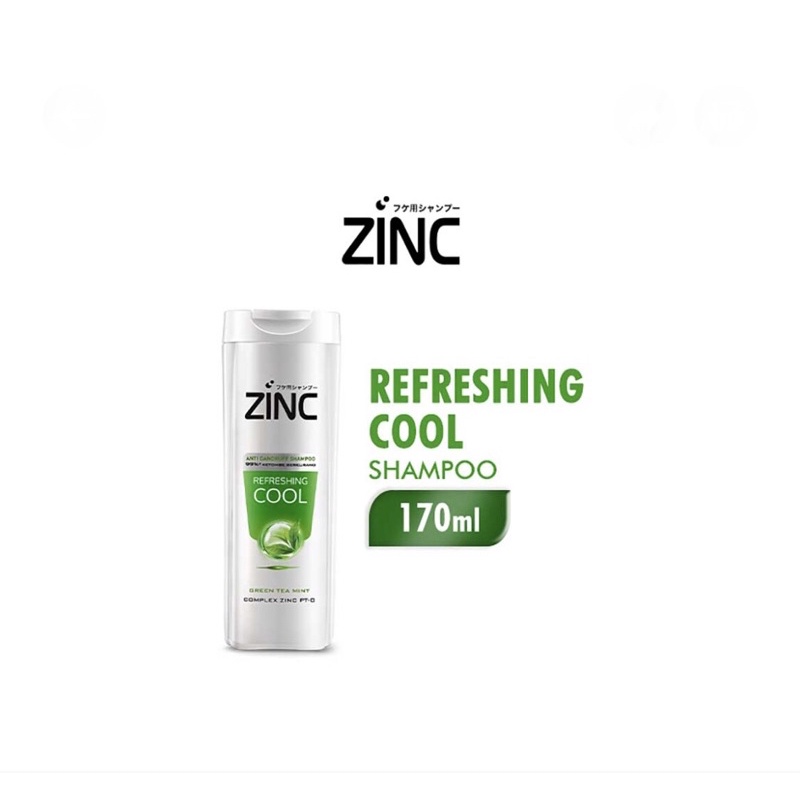 Jual ZINC Shampoo Anti Dandruff Refreshing Cool/Active Clean/ Hair fall ...