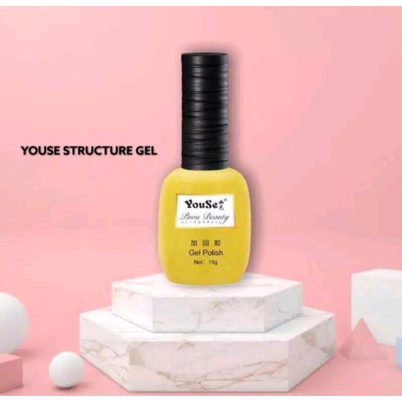Jual YOUSE STRUCTURE GEL OVERLAY GEL REINFORCEMENT GEL NAIL POLISH 15ML ...