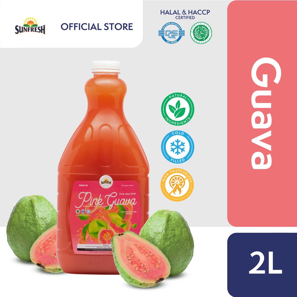 Jual Sunfresh Daily Pink Guava Juice 2 Liter Mengandung Vitamin C & A ...