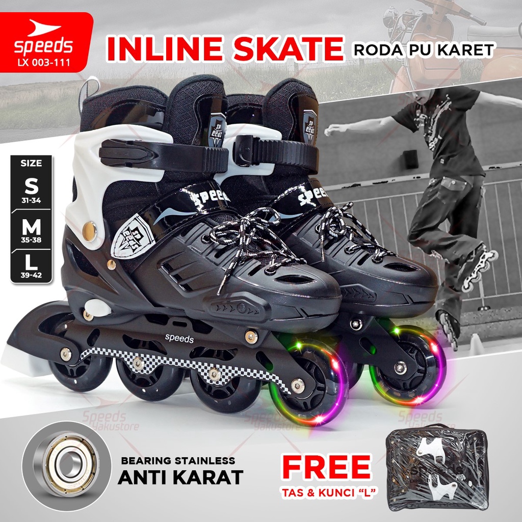 Jual SPEEDS Sepatu Roda Anak Remaja Dewasa Roller Skate Inline Roda ...