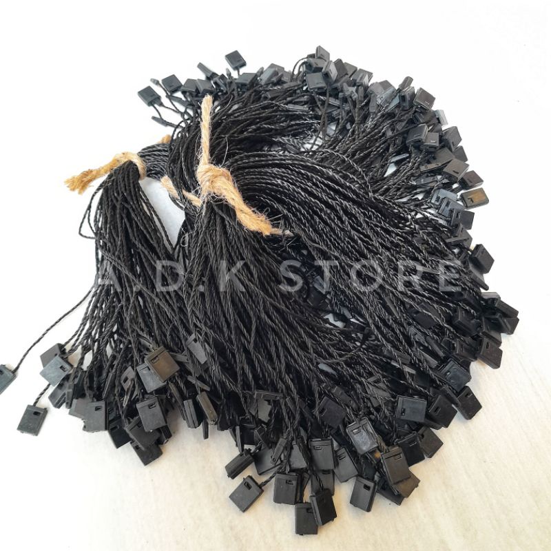 Jual [100 PCS] TALI HANG TAG HITAM | Shopee Indonesia
