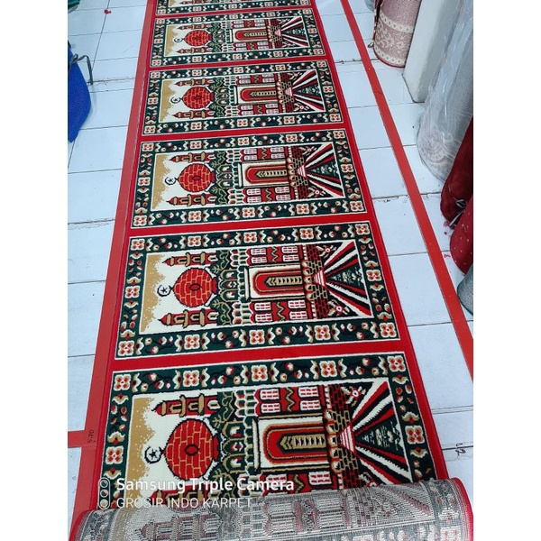 Jual Karpet Masjid Medeena Tebal 8mm Pergambar / Perkotak / Karpet ...